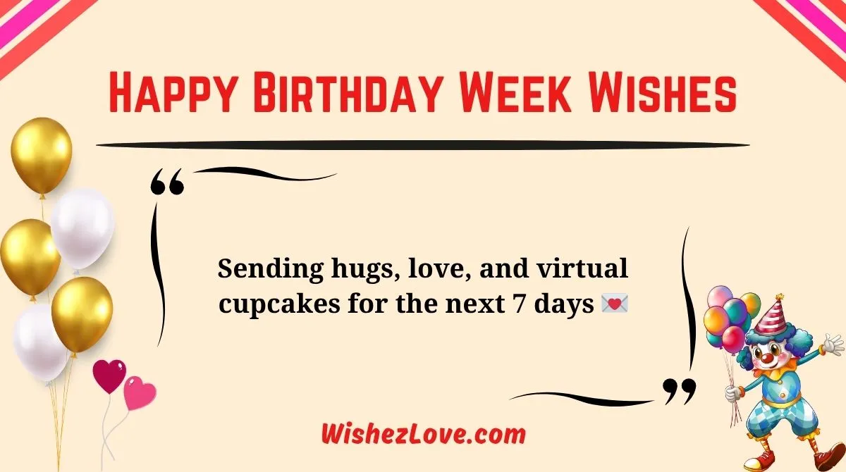 🎉 101+ Happy Birthday Week Wishes 2025 – Celebrate All Week Long! 🎂🎁 ...